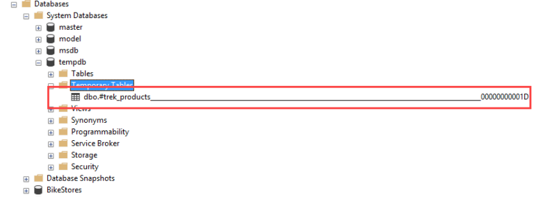 An Introduction To Sql Server Temporary Tables By Pracical Examples